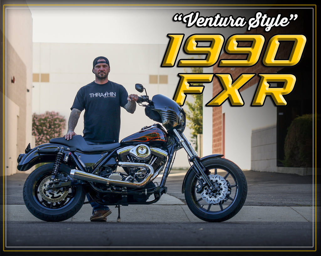 Thrashin Supply co. Bike Check: Matt's "Ventura Style" 1990 FXR