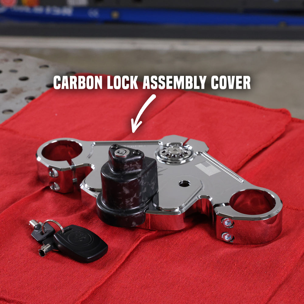 Carbon Fiber OEM Lock Cover - Gloss Twill Weave Carbon – Thrashin Supply
