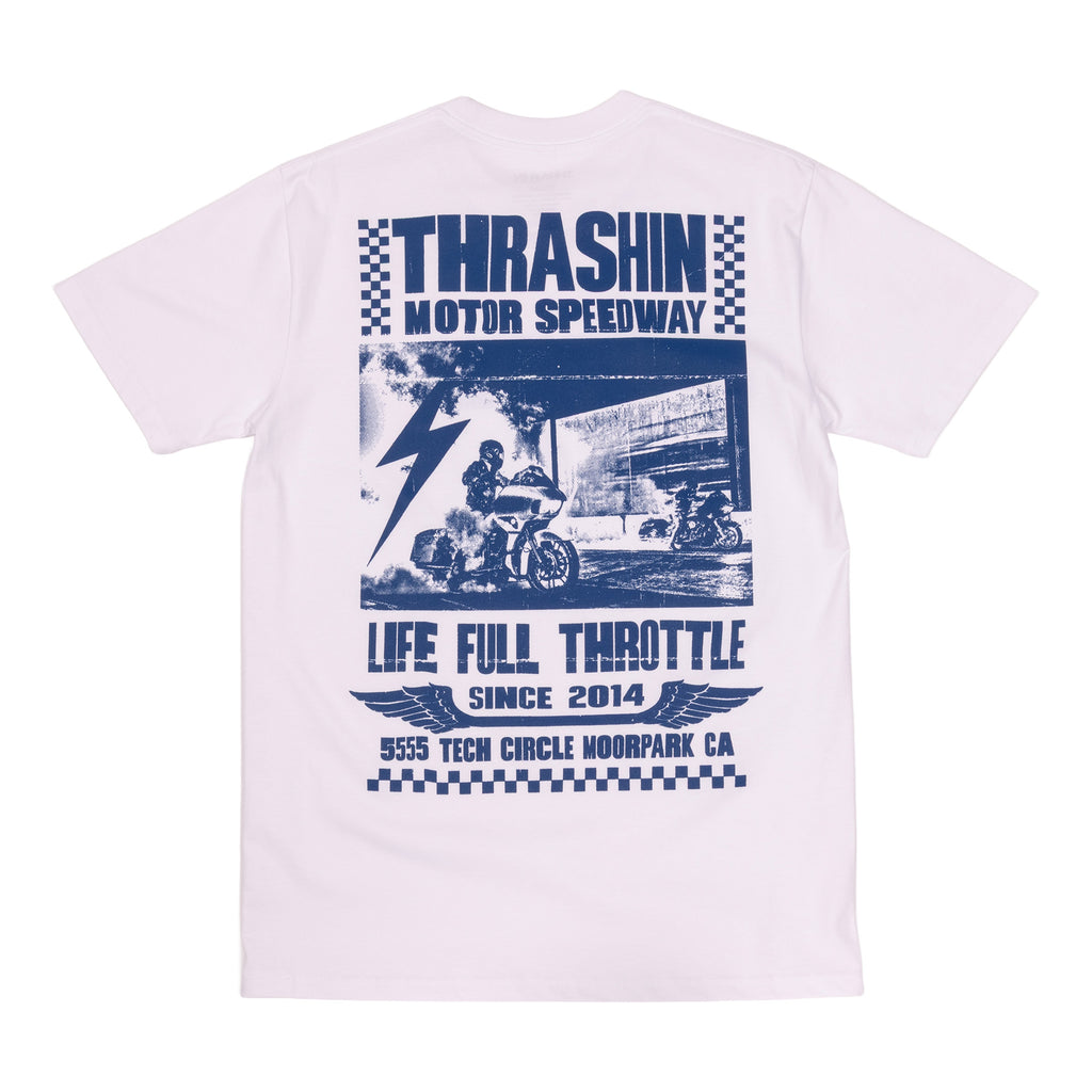Thrashin Supply® Full Throttle Tee - Premium - White