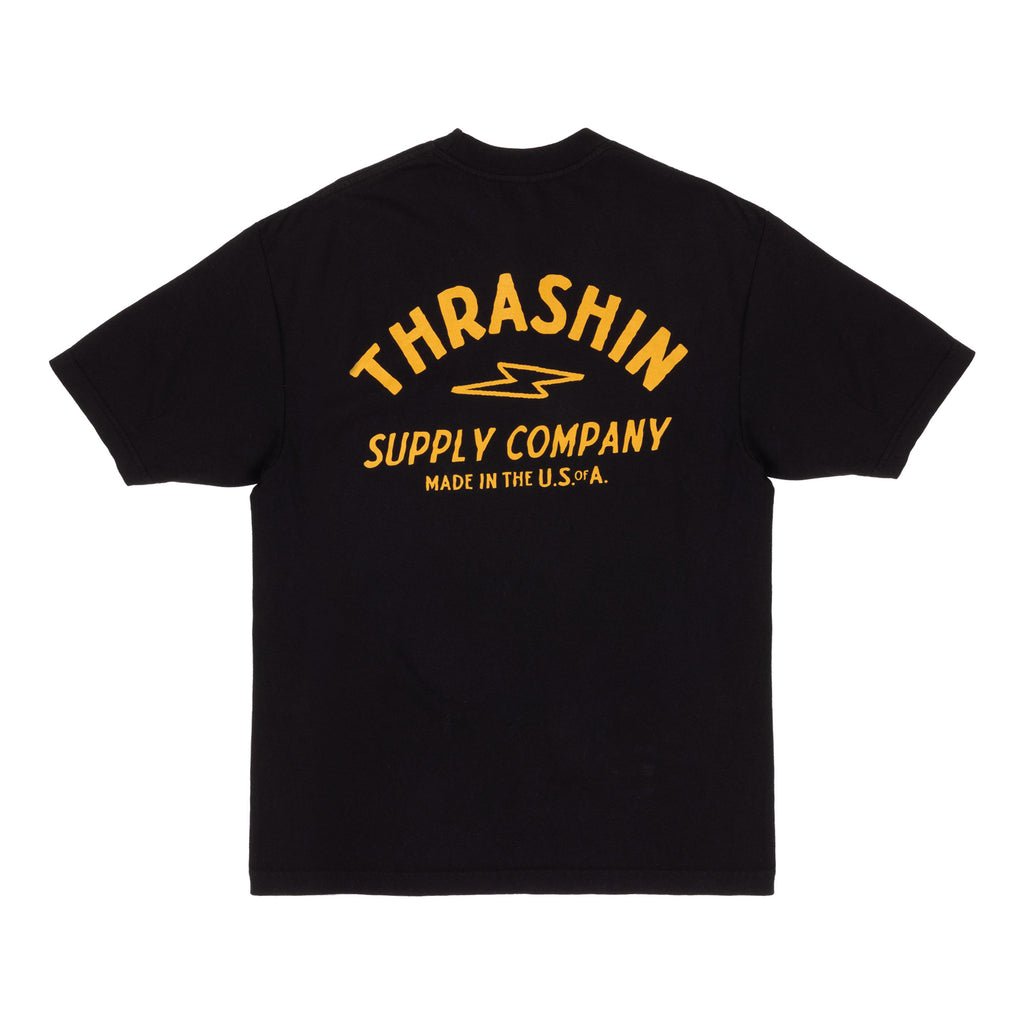 THRASHIN SUPPLY® Offset Tee - Black – Thrashin Supply