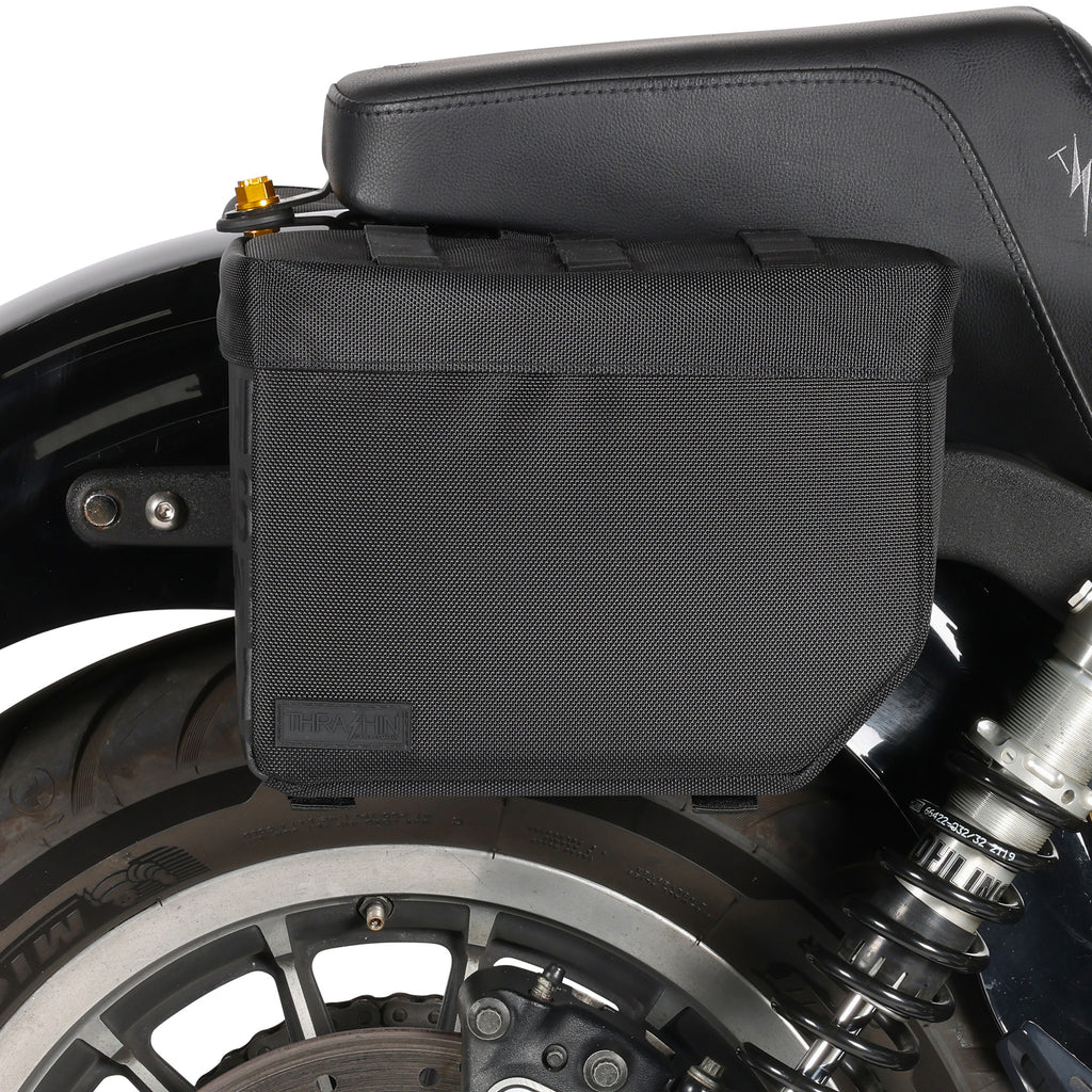 Motorcycle Saddlebags - Essential Base - Black – Thrashin Supply