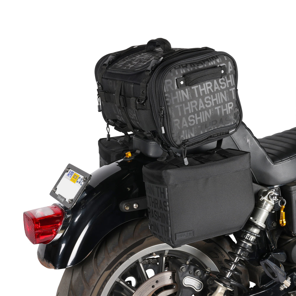Motorcycle Saddlebags - Essential Base - Black – Thrashin Supply