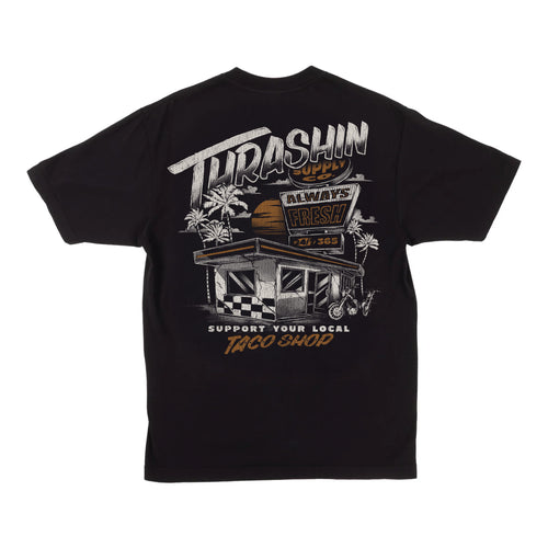 THRASHIN SUPPLY® Taco Shop Support Tee - Black – Thrashin Supply