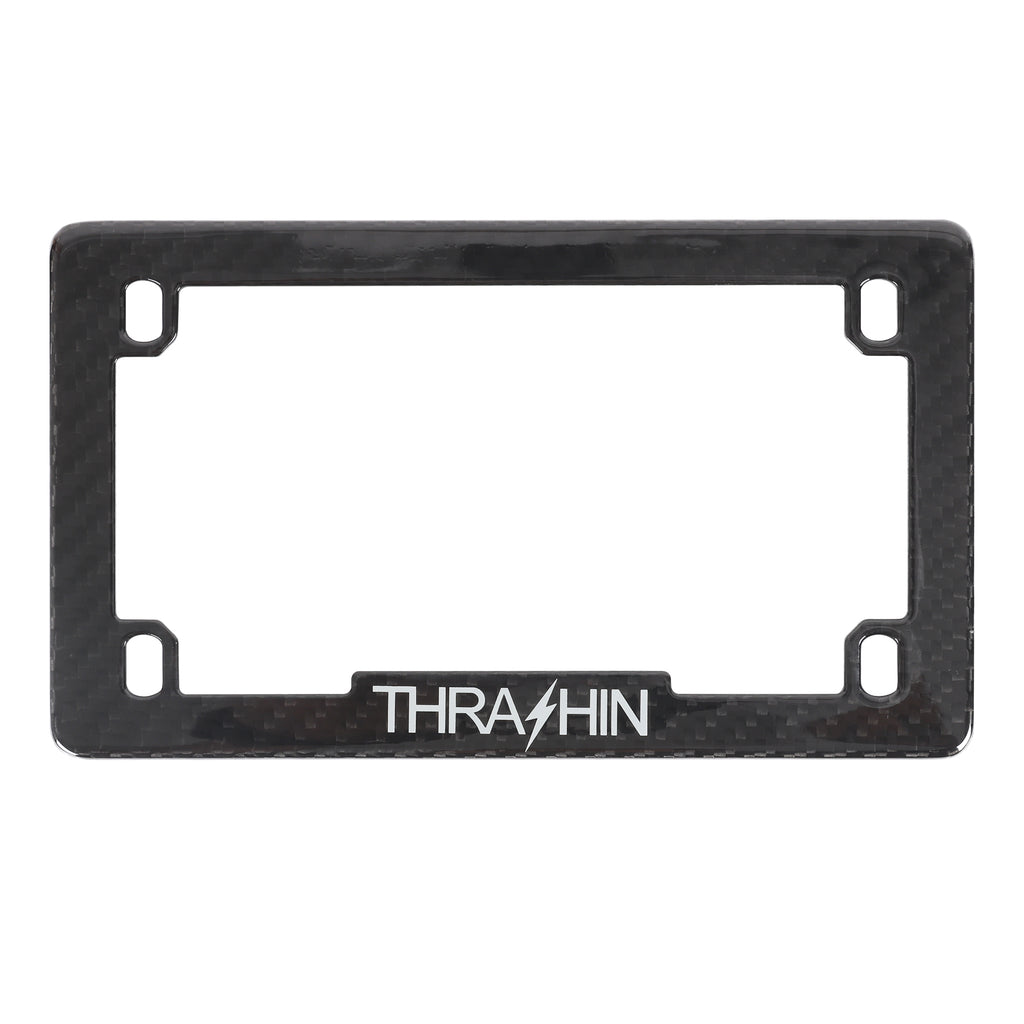 Carbon Fiber License Plate Frame - Gloss Woven – Thrashin Supply