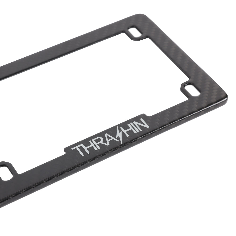 Carbon Fiber License Plate Frame - Gloss Woven – Thrashin Supply
